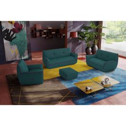 Egoitaliano Polstergarnitur &raquo;Yuki, extravagantes Design und h&ouml;chster Sitzkomfort, tolle Details&laquo; Set, bestehend aus einem 2,5- und einem 2-Sitzer, Sessel und 