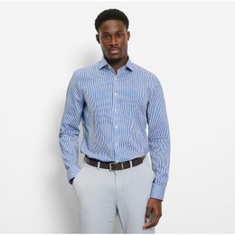 OLYMP Herren OLYMP Businesshemd &raquo;Level Five body fit&laquo; modisch gestreift blau 42, N-Gr