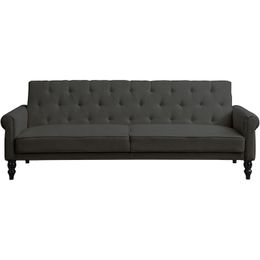 Schlafsofa &raquo;Tyne&laquo; schwarz 100% Polyester B/H/T: 222cm x 82cm x 83cm, Webstoff fein