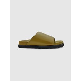 EDITED Slipper 'Mirea' Damen Gr&ouml;&szlig;e 36 gr&uuml;n Sommerschuhe