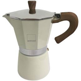 gnali & zani Espressokocher &raquo;Venezia&laquo; 9 Tassen, Induktion, Made in Italy beige 9