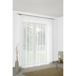 WIRTH Gardine &raquo;Manuela&laquo; Faltenband 1 Stk. tlg. Store wei&szlig; Voile, Polyester 160cm, Faltenband, 300cm