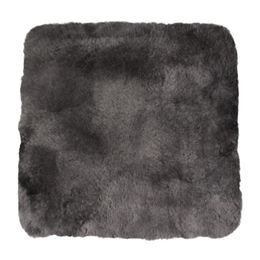 Heitmann Felle Sitzkissen &raquo;Lammfell Patchwork&laquo; Sitzauflage, eckig, 35x35 cm, echtes Lammfell, weich & kuschelig grau Lammfell, Polyester B/L: 35cm x 35cm, 1 Stk.