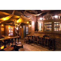 papermoon Fototapete &raquo;Old Schooner Style Bar&laquo; bunt Vlies B/L: 5m x 2,8m, Bahnen: 10 Stk.