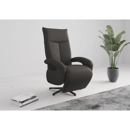 Sit & More sit&more TV-Sessel &raquo;Amica, inkl. Kopfteilverstellung & Drehfunktion&laquo; wahlweise mit 2 Motoren, Akku und Aufstehhilfe grau NaturLEDER ,manuellmit 