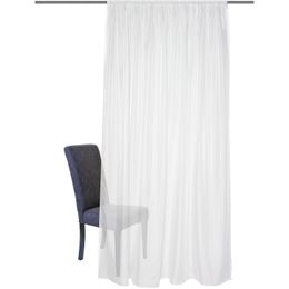 Home Wohnideen Gardine &raquo;Andalusia&laquo; Kr&auml;uselband 1 Stk. tlg. nach Ma&szlig; wei&szlig; Voile, Polyester 225cm, Kr&auml;uselband, 150cm