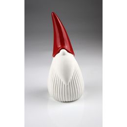 AM Design LED Dekofigur &raquo;Keramik-Wichtel&laquo; 2 er Set, 9x20 cm rot H: 20cm