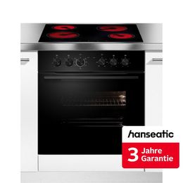 Hanseatic Elektro-Herd-Set &raquo;HB75AB+HC46CB&laquo; inkl. 3 Jahre Herstellergarantie schwarz Mehrere Beheizungsarten f&uuml;r vielseitige Zubereitungsm&ouml;glichkeiten
