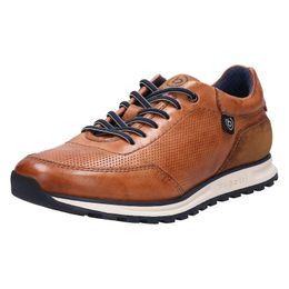 Bugatti Herren Bugatti Slip-On Sneaker , Freizeitschuh, Halbschuh, Schlupfschuh mit Lochmuster-Pr&auml;gung braun 46