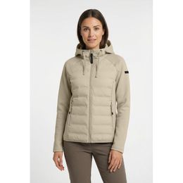 Icepeak Damen Hybridjacke &raquo;Icepeak ASHBURN&laquo; mit fester Kapuze und Kordelz&uuml;gen, aus 4-Wege-Stretch-Material beige XXL