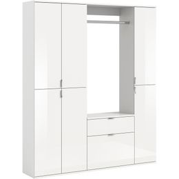 Home Affaire Garderoben-Set &raquo;TRONDHEIM, 5-teilig, Breite 152cm, individuell platzier- & erweiterbar&laquo; Set, bestehend aus: 2x Garderobenschrank & 3-tlgs