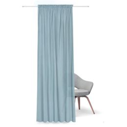 Feel of Nature Gardine &raquo;Freja&laquo; Kr&auml;uselband 1 Stk. tlg. HxB: 245x140 blau Baumwolle 245cm, Kr&auml;uselband, 140cm