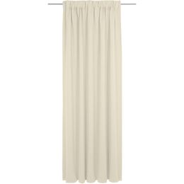 Adam Vorhang &raquo;Uni Collection, Made in Germany&laquo; Multifunktionsband 1 Stk. tlg. Blickdichter aus 100% Bio-Baumwolle, Vorhang nach Wunschma&szlig; beige Baumwolle (