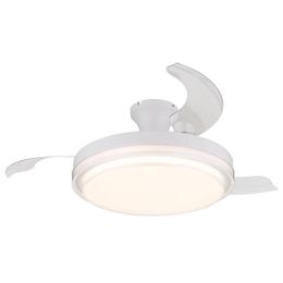 Globo LIGHTING Deckenleuchte &raquo;BELIZ&laquo; LED-Modul 1 Stk. Ventilator / Schlafzimmer / Wohnbereich / B&uuml;ro / wei&szlig; / 3 Fl&uuml;gel wei&szlig; 1 Stk.