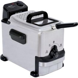 Tefal Fritteuse &raquo;Oleoclean Compact&laquo; 1500 W Fassungsverm&ouml;gen 2 l 2 L, Deckel mit Filter, Sichtfenster, Temperaturkontrolle, FR7016 silber Einheitsgr&ouml;&szlig;e 