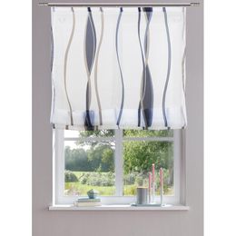 OTTO home Raffrollo &raquo;Dimona&laquo; mit Klettschiene Transparent, Voile, Polyester, Wellen Voile, Obermaterial: 100% Polyester 140cm, Klettschiene, 80cm