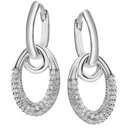 Firetti Damen Paar Creolen &raquo;Schmuck Geschenk Silber 925 Ohrschmuck Ohrringe&laquo; mit Zirkonia (synth.) 12,6mm, Silber 925 (Sterlingsilber)