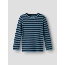 name it Kinder T-Shirt &raquo;NMNBANIO LS XSL TOP NOOS&laquo; Baumwollmischung, slim fit 122/128
