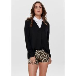 Only Damen Only Einsteckkragen &raquo;ONLSHELLY LIFE WEAVED COLLAR ACC NOOS&laquo; in Hemdblusenoptik wei&szlig; Blacklist