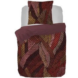Kayori Bettw&auml;sche &raquo;Kymani&laquo; 2 Stk. Hergestellt aus 100 % Tencel rot Lyocell, Obermaterial: 100% Baumwolle B/L: 155cm x 220cm, 1 Stk., 1 Stk., Lyocell, 
