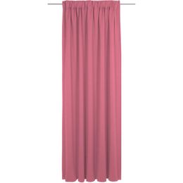 Adam Vorhang &raquo;Uni Collection, Made in Germany&laquo; Multifunktionsband 1 Stk. tlg. Blickdichter aus 100% Bio-Baumwolle, Vorhang nach Wunschma&szlig; pink Baumwolle (