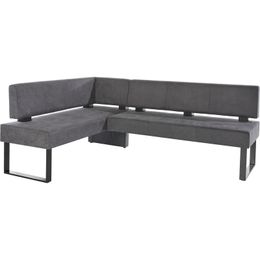 OTTO home Eckbank &raquo;Oliver mit Metallgestell, K&uuml;chenbank&laquo; verschiedene Bez&uuml;ge Cord Esszimmerbank OTTOs Choice grau Holzwerkstoff, Massivholz, Polyester