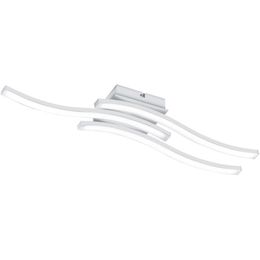 REALITY LEUCHTEN LED Deckenleuchte &raquo;Route&laquo; LED-Modul 1 Stk. Warmwei&szlig; moderne Deckenlampe 3-flammig, LEDs mit 3x 500 Lumen wei&szlig; 3, H: 7cm, 1 Stk.