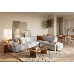 OTTO home Ecksofa &raquo;Linkka, Breite 282 cm&laquo; L-Form, in einem weichen Chenille-Stoff, mit Wellenunterfederung beige 90% PES, 10% Nylon B/H/T: 282cm x 