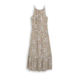 Tom Tailor Kleid Damen Gr&ouml;&szlig;e 44 khaki / schwarz / wei&szlig; Sommerkleid