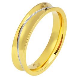 Adelia&acute;s ADELIA ́S Herren Fingerring "Herren Ring aus Edelstahl", 58, Edelstahl, gold, Edelstahl, Fingerringe