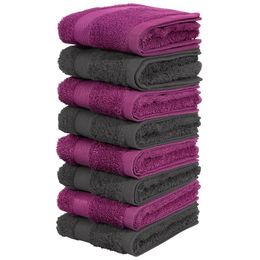 OTTO home Gaestehandtuecher &raquo;Vanessa, 8 G&auml;stehandt&uuml;cher, 30x50cm, in Standard- und Premium-Qualit&auml;t&laquo; Handt&uuml;cher mit Bord&uuml;re, 100% Baumwolle, einfarbig