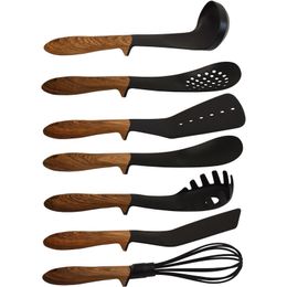 Pinti Inox PINTINOX Kochbesteck-Set &raquo;Pinti Chalet&laquo; Kunsttoff, Griff in Holzoptik, sp&uuml;lmaschinengeeignet braun Kunststoff Einheitsgr&ouml;&szlig;e