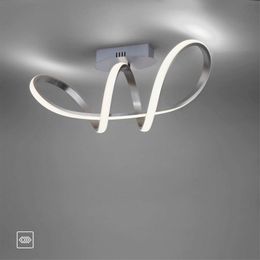 JUST LIGHT Deckenleuchte &raquo;MARIA&laquo; LED-Board 1 Stk. Warmwei&szlig; LED, dimmbar, Switchmo grau 1, H: 27cm, 1 Stk.