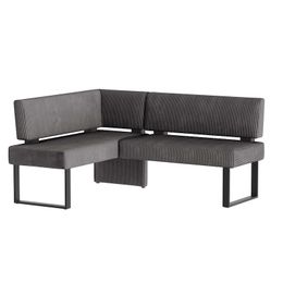 OTTO home Eckbank &raquo;Oliver mit Metallgestell, K&uuml;chenbank&laquo; verschiedene Bez&uuml;ge Cord Esszimmerbank OTTOs Choice grau Holzwerkstoff, Massivholz, Polyester