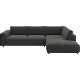 Musterring Ecksofa &raquo;MR LUCIA, Luxuri&ouml;se Wohlf&uuml;hlgarnitur von &laquo; Erstklassige Kammerkissen, komfortable Umbauecke & zeitloser Look grau 95% Polyester, 5% Nylon B/H