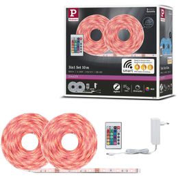 Paulmann LED-Streifen &raquo;SimpLED Stripe Set 10m 230/12V DC Wei&szlig; Metall Kunststoff&laquo; 1 Stk.-flammig RGB Zigbee wei&szlig; Flammen 1 Stk., Gesamtl&auml;nge 11,91m
