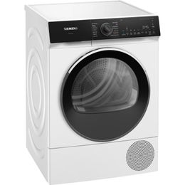 Siemens W&auml;rmepumpentrockner &raquo;WQ45H2BECO&laquo; iQ500 Selbstreinigender Kondensator, intelligentDry, autoDry, Home Connect wei&szlig; Sprachsteuerung: ab sofort 