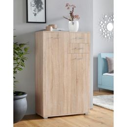 Priess Kombikommode braun Holzwerkstoff Made in Germany