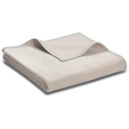 Biederlack Wohndecke &raquo;Unicolour&laquo; in vielen Farben silber Baumwolle, Polyacryl, Polyester B/L: 180cm x 220cm
