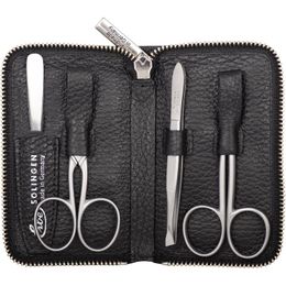 ERBE&reg; Erbe ERBE Manik&uuml;re-Etui &raquo;Manik&uuml;re Set Rei&szlig;verschluss-Etui Serie "Piemont", blau, 4-tlg.&laquo; Echtleder, rostfreie Instrumente, Limited Edition schwarz B/H