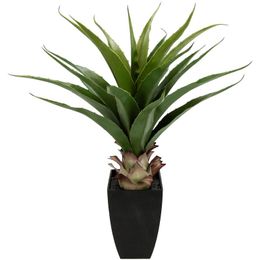 I.GE.A. Kunstpflanze &raquo;Agave im Topf&laquo; gr&uuml;n Kunststoff B/H/L: 38cm x 75cm, 1 Stk.