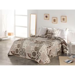 OTTO home Tagesdecke &raquo;Sofia&laquo; Tagesdecke in Patchwork-Design, f&uuml;r Kinder und Erwachsene beige Mischgewebe B/L: 280cm x 250cm