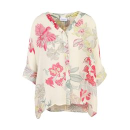 comma, COMMA Bluse Damen Gr&ouml;&szlig;e XL beige / pastellgelb / mint / pink