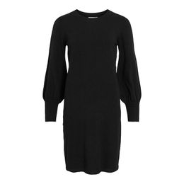 Vila Damen Strickkleid &raquo;VIKERRY O-NECK KNIT DRESS - NOOS&laquo; Materialmix, regular fit schwarz L, N-Gr