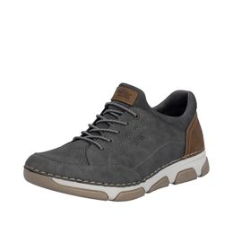 Rieker Herren Slip-On Sneaker Slipper, Schlupfschuh, Halbschuh, Freizeitsneaker mit Gummizug grau 42