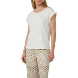 s.Oliver BLACK LABEL Damen s.Oliver BLACK LABEL T-Shirt mit Motiv Print wei&szlig; 36