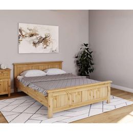 OTTO home Massivholzbett &raquo;Juventus, Bett, Massivholzbett, Holzbett, Bettrahmen&laquo; Breite/Belastbarkeit 140cm/180 KG, Breite 90 cm, aus massiver Kiefer, 