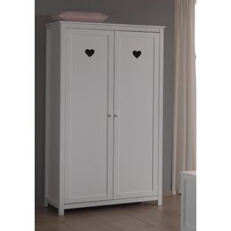 Vipack Kleiderschrank &raquo;Amori&laquo; Made in Europe wei&szlig; FSC -zertifizierter Holzwerkstoff B/H/T: 110cm x 190cm x 57cm, T&uuml;ren: 2 Stk.