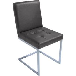 K+w Komfort & Wohnen K+W Komfort & Wohnen Eckbankgruppe &raquo;Spider II&laquo; Set, 4 Stk. tlg. langer Schenkel 227cm, 2 Freischwinger, Auszugstisch in Breite 130 cm braun B/H/T: 