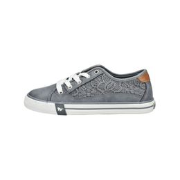 Mustang Shoes Damen Sneaker "Mustang Shoes Sneaker Lederimitat/Textil", Gr. 38jeans, Lederimitat, Textil, Schuhe
